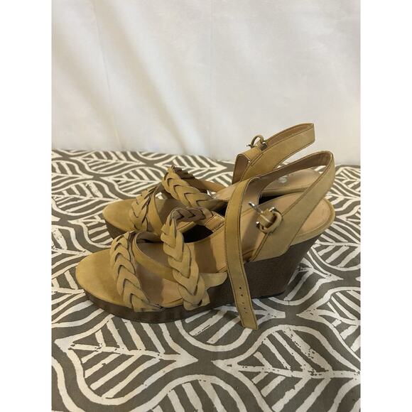 Indigo | Shoes | Indigo Rd Braided Strap Wedge Heel Platform Sandals ...